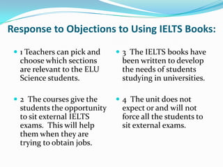 Reasons for Choosing IELTS | PPTX