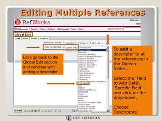 Editing Multiple References | PPT