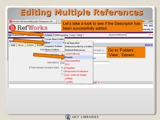 Editing Multiple References | PPT