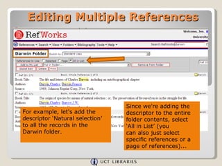 Editing Multiple References | PPT