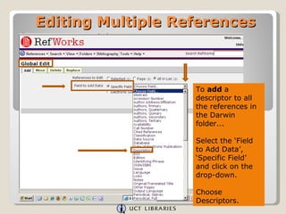 Editing Multiple References | PPT