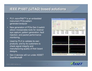 Embedded Instrumentation: Critical to Validation and Test in the ...