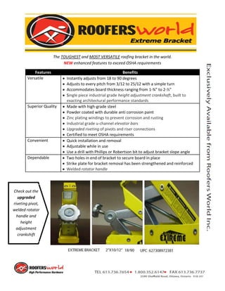 Extreme Roof Bracket Adjustable | DOCX | Civil Engineering Industry ...