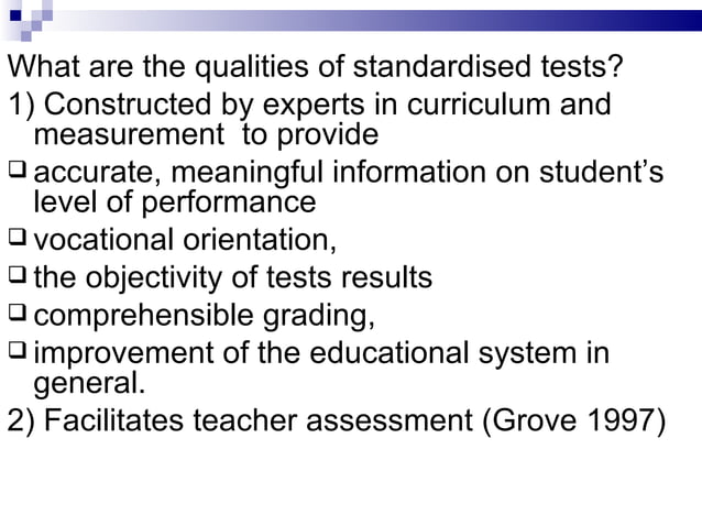 EFFECTIVE TESTING: AN ESSENTIAL REQUIREMENT FOR ENGLISH PROGRAMMES | PPT