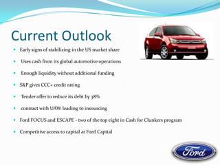 Ford - Analysis | PPTX | Automotive Industry | Industries