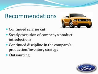Ford - Analysis | PPTX | Automotive Industry | Industries