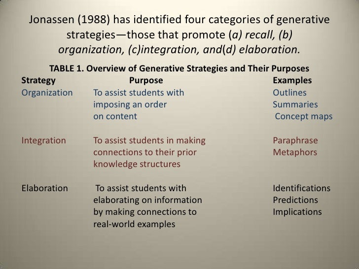 Generative Learning Pp