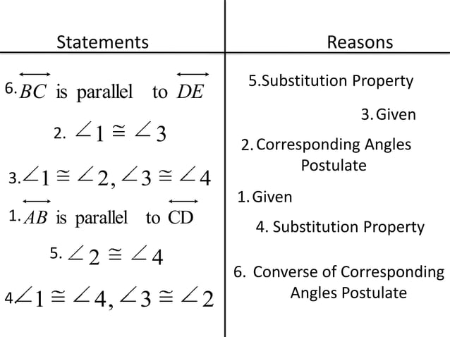 Geometric Proofs | PPTX