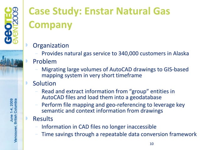 Integrating CAD and GIS with Spatial ETL | PPT