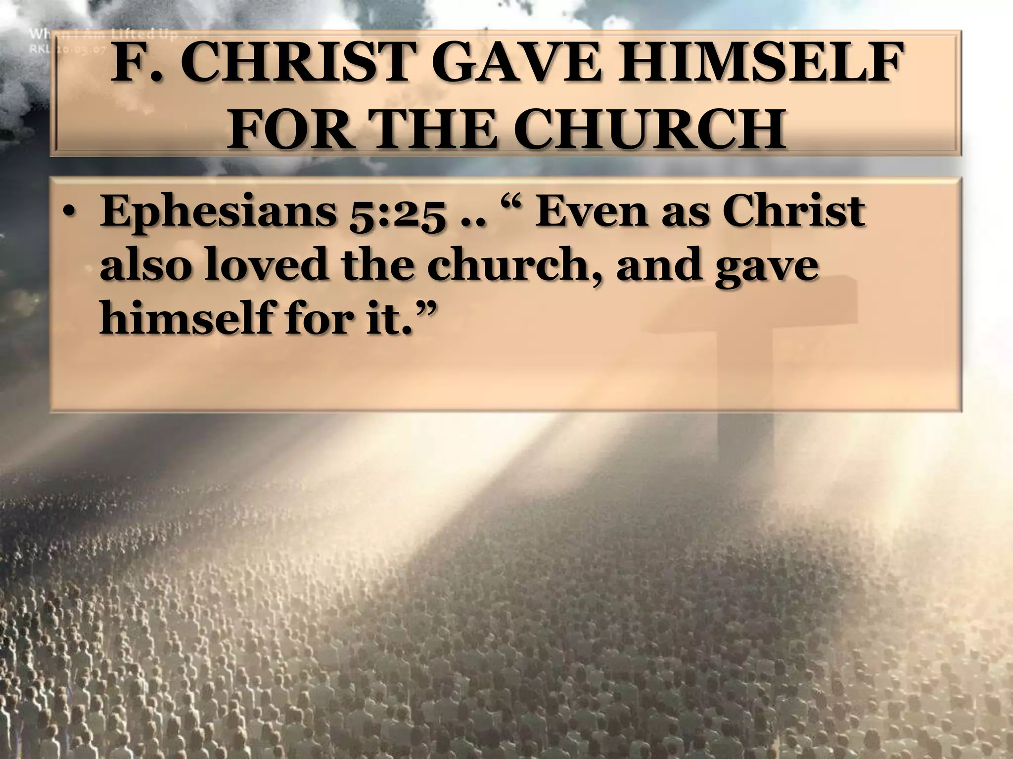 THE LOVE OF GOD | PPTX