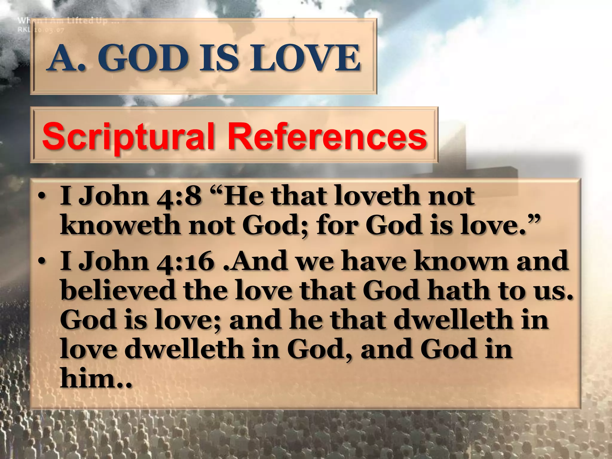 THE LOVE OF GOD | PPTX