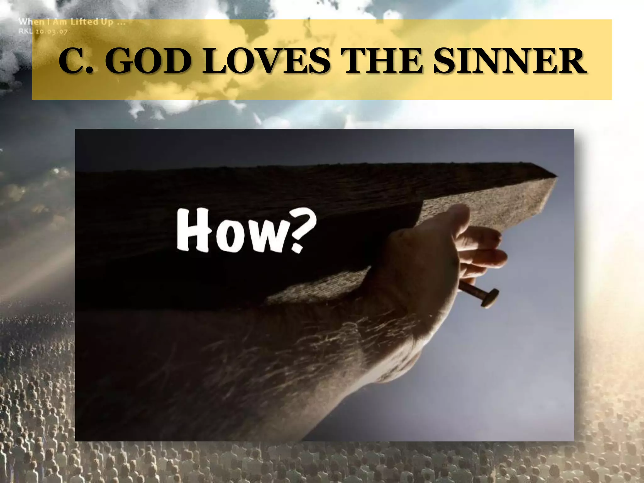 THE LOVE OF GOD | PPTX