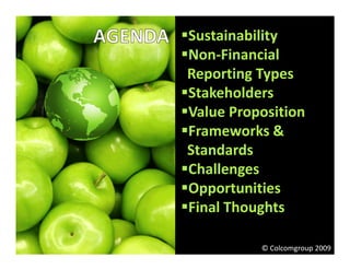 Sustainability Reporting: Green is the New Black | PDF