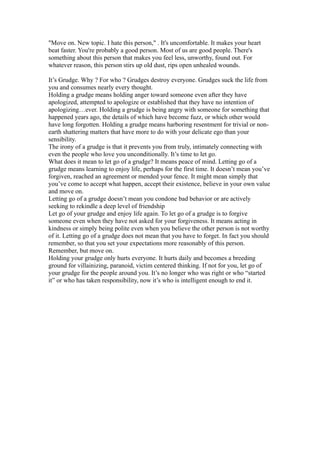 I wish things were different | DOC