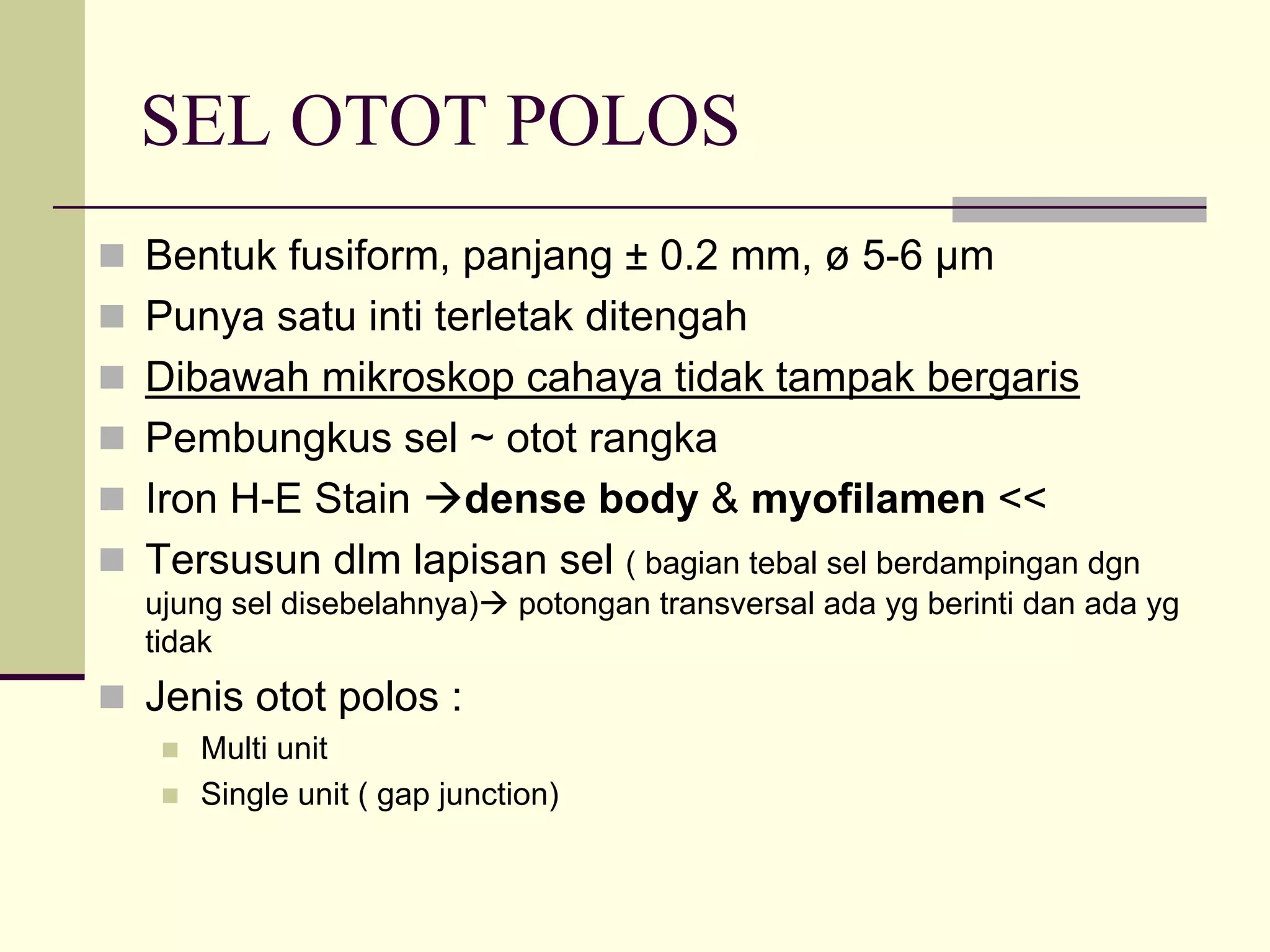 struktur histologis otot | PDF