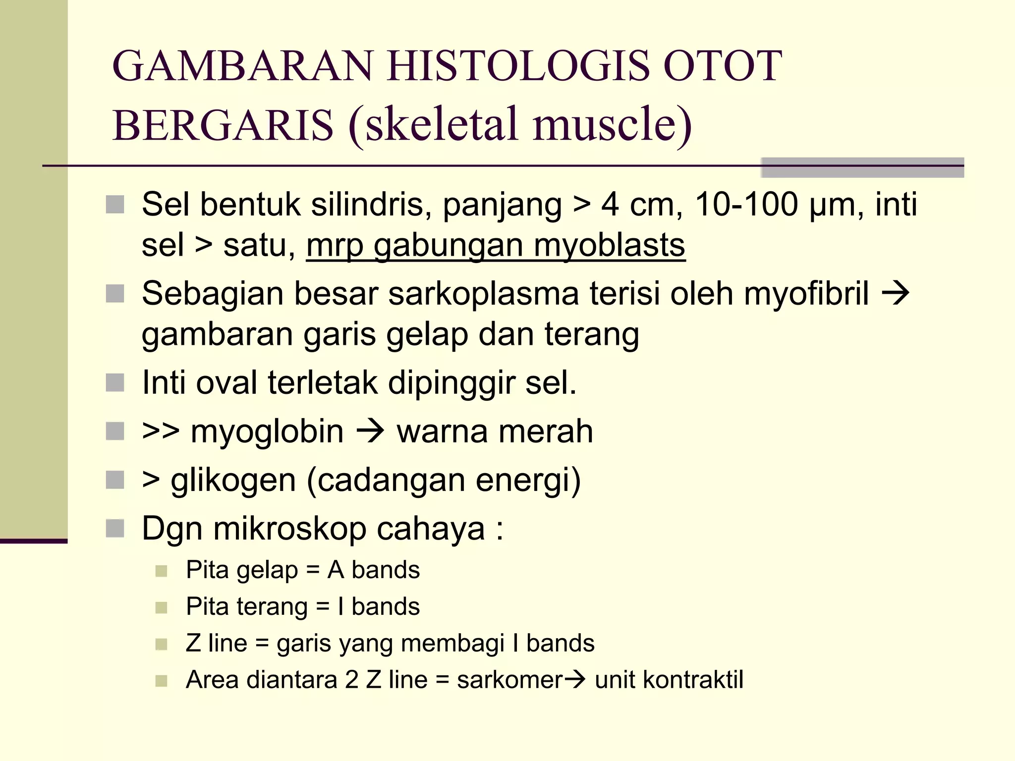 struktur histologis otot | PDF