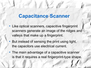 How Fingerprint Scanners Work | PDF