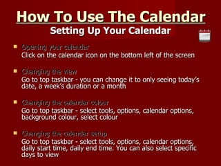Outlook Calendars for Beginners | PPT