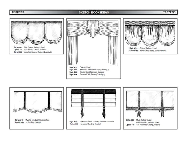 Drapery Idea Sketch Book | PPTX