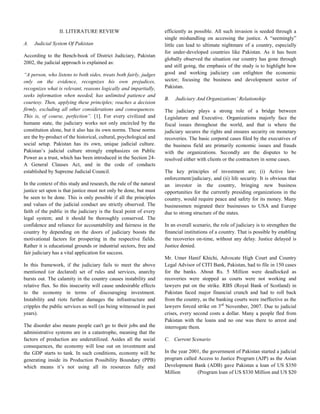 IMPACT OF STRONG JUDICIAL SYSTEM ON ORGANIZATIONAL EFFECTIVENESS IN ...
