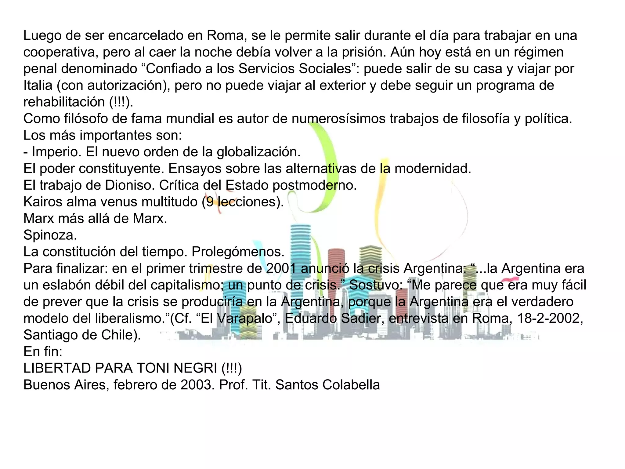 Imperio de Michael Hardt y Antonio Negri | PPT