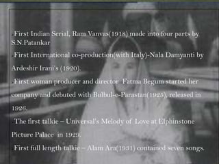 INDIAN CINEMA by Madhuvanti | PPTX