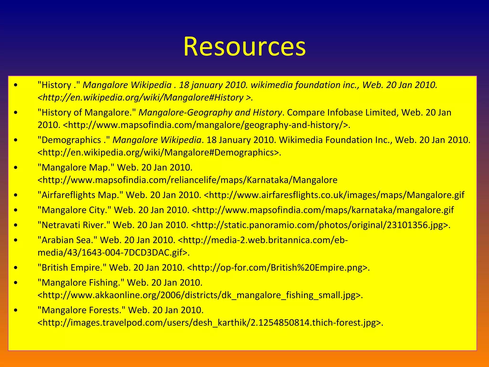 Mangalore | PPT