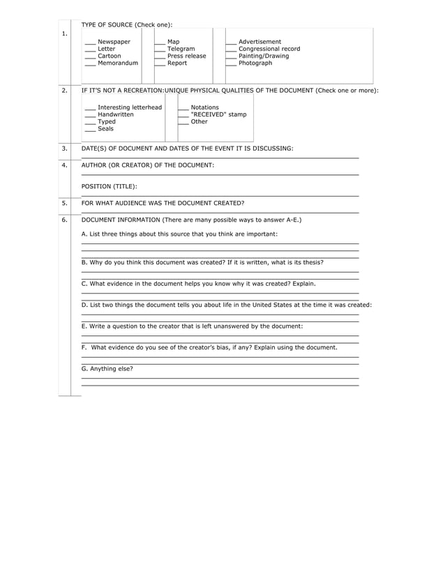 Interpreting Primary Sources | DOC