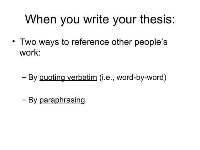 C:\fakepath\in textciting quotes_paraphrase | PPT | Homework and Study ...