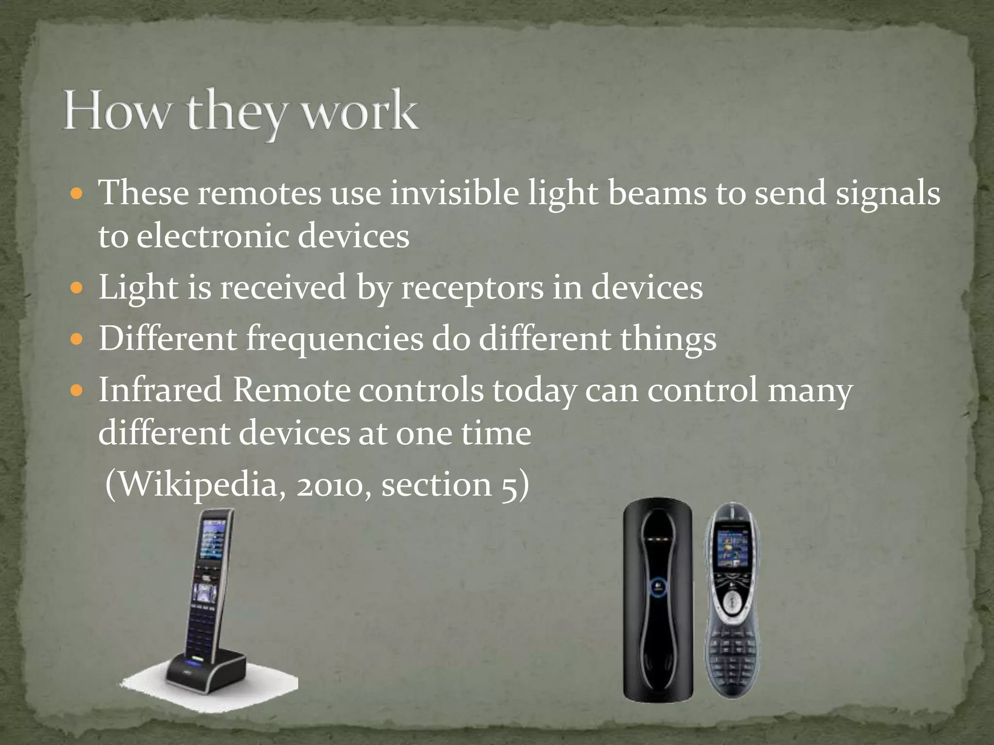 IR Remote Control | PPTX