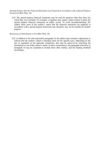 C:\Fakepath\Isa 800 Special Considerations—Audits Of Financial ...