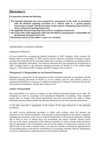 C Fakepath Isa 800 Special Considerations Audits Of Financial