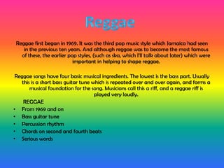 Jamaican Music | PPT