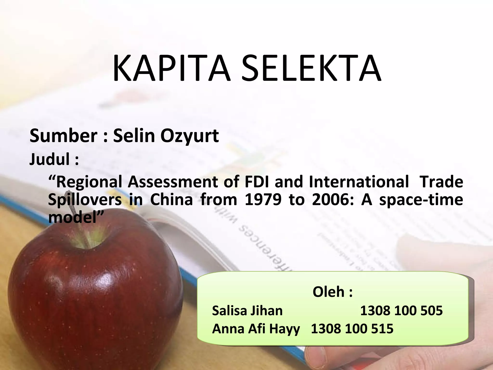 a space-time model | PPT