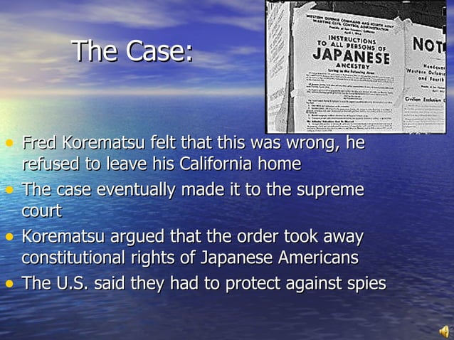 Korematsu vs. United States | PPT