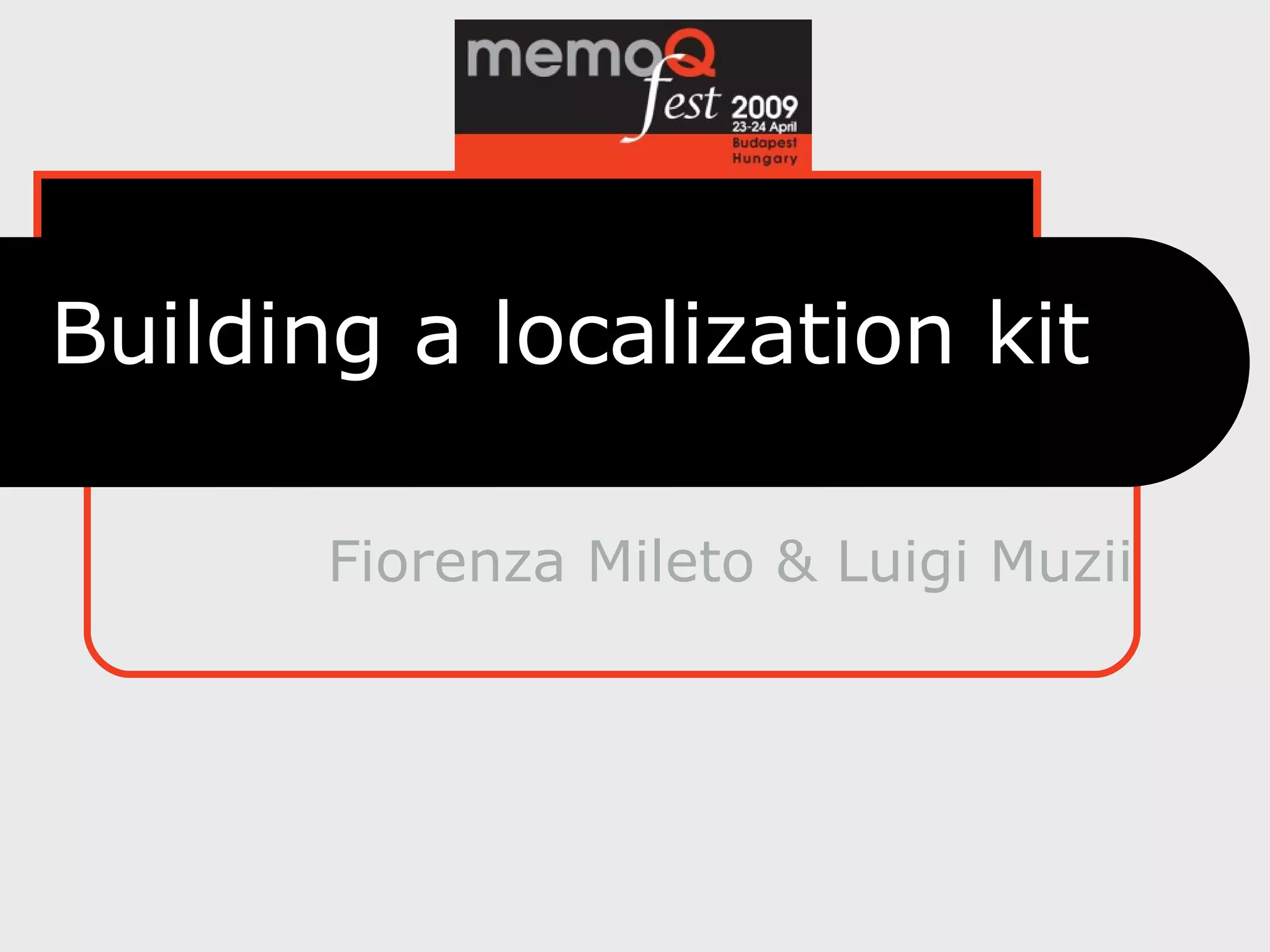 Building a Localization Kit | PPT