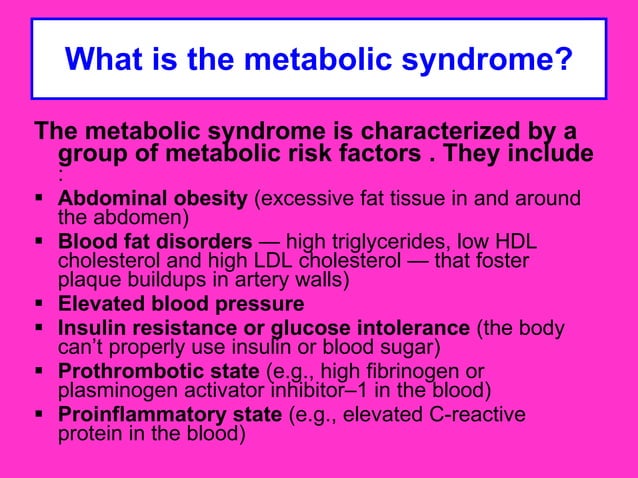 Metabolic Syndrome | PPT