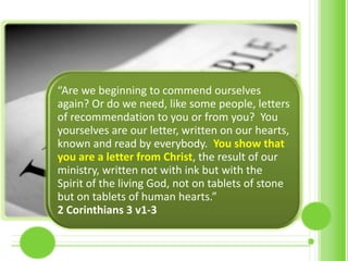Letters from Christ | PPT