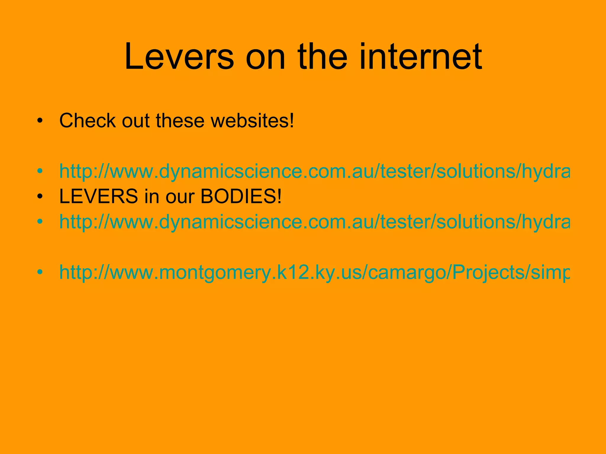 Levers | PPT