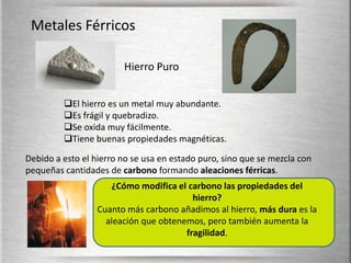 Materiales de Uso Técnico (II): Los Metales | PPTX