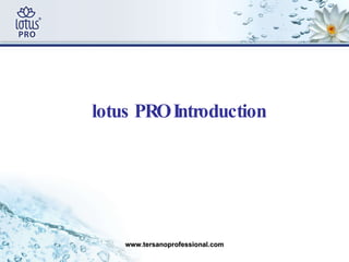 lotus PRO Intro DEC 09 | PPT | Bath and Shower | Personal Care
