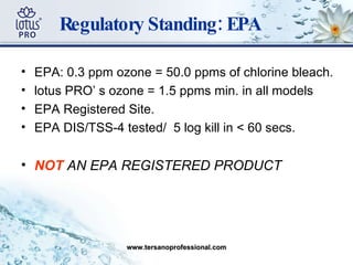 lotus PRO Intro DEC 09 | PPT | Bath and Shower | Personal Care