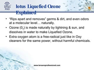 lotus PRO Intro DEC 09 | PPT | Bath and Shower | Personal Care