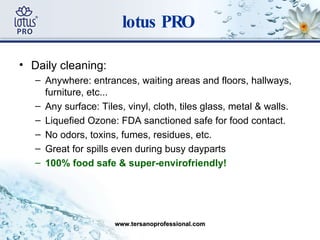 lotus PRO Intro DEC 09 | PPT | Bath and Shower | Personal Care