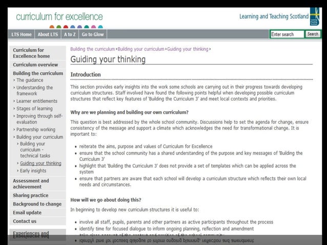 CfE - Building your curriculum | PPT