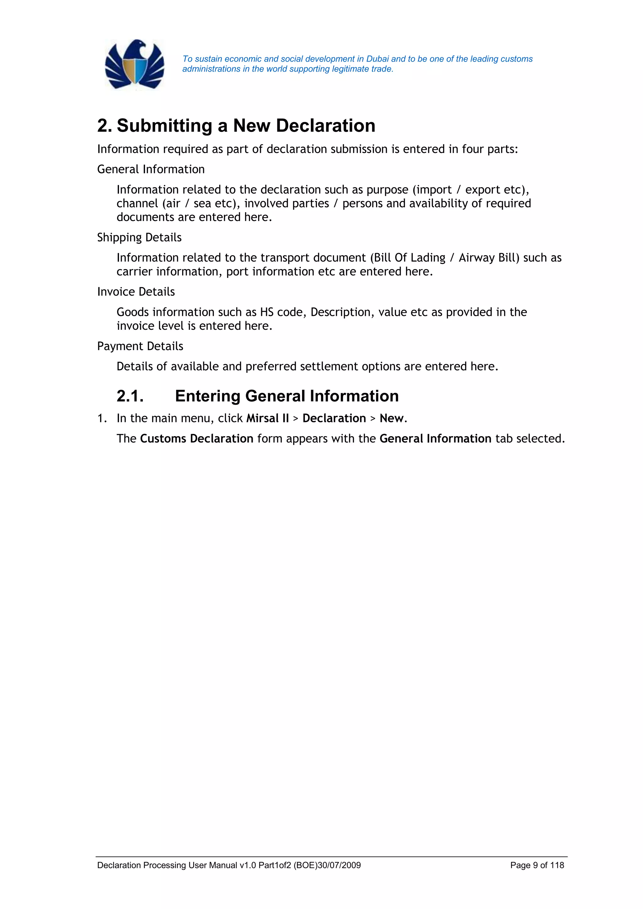 Mirsal 2 manual BOE | PDF