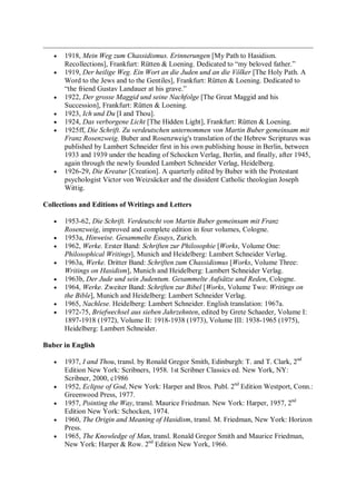 Martin Buber's concept of Religion | PDF