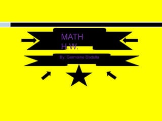 Math H.W | PPT