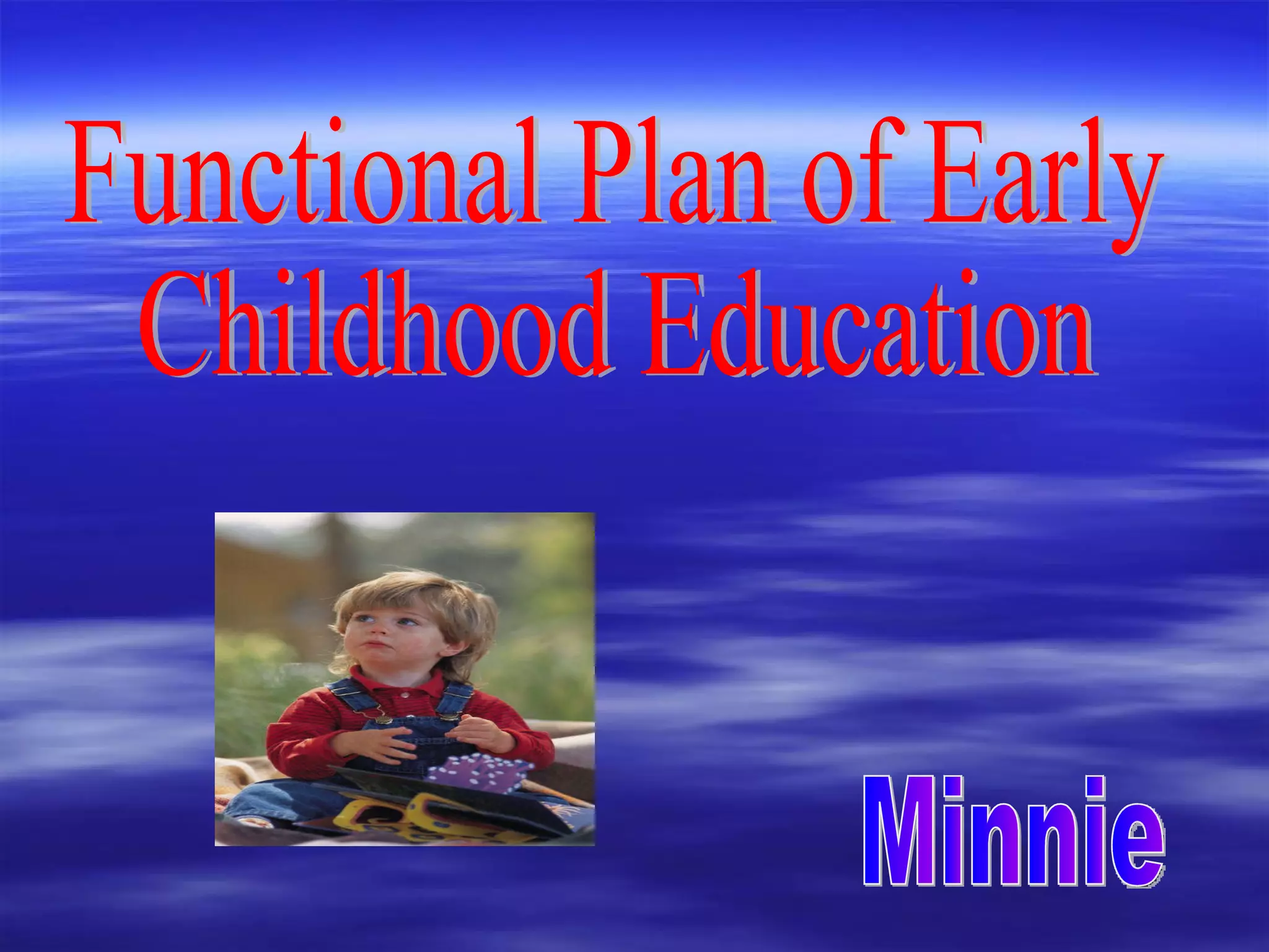 EARLY CHILDHOOD EDUCATION PLANNING | PPT