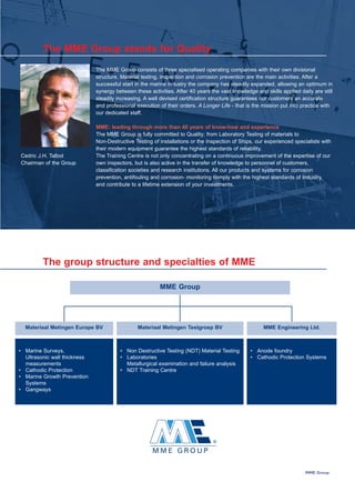 MME Brochure | PDF | Medical Tests | Medical Health